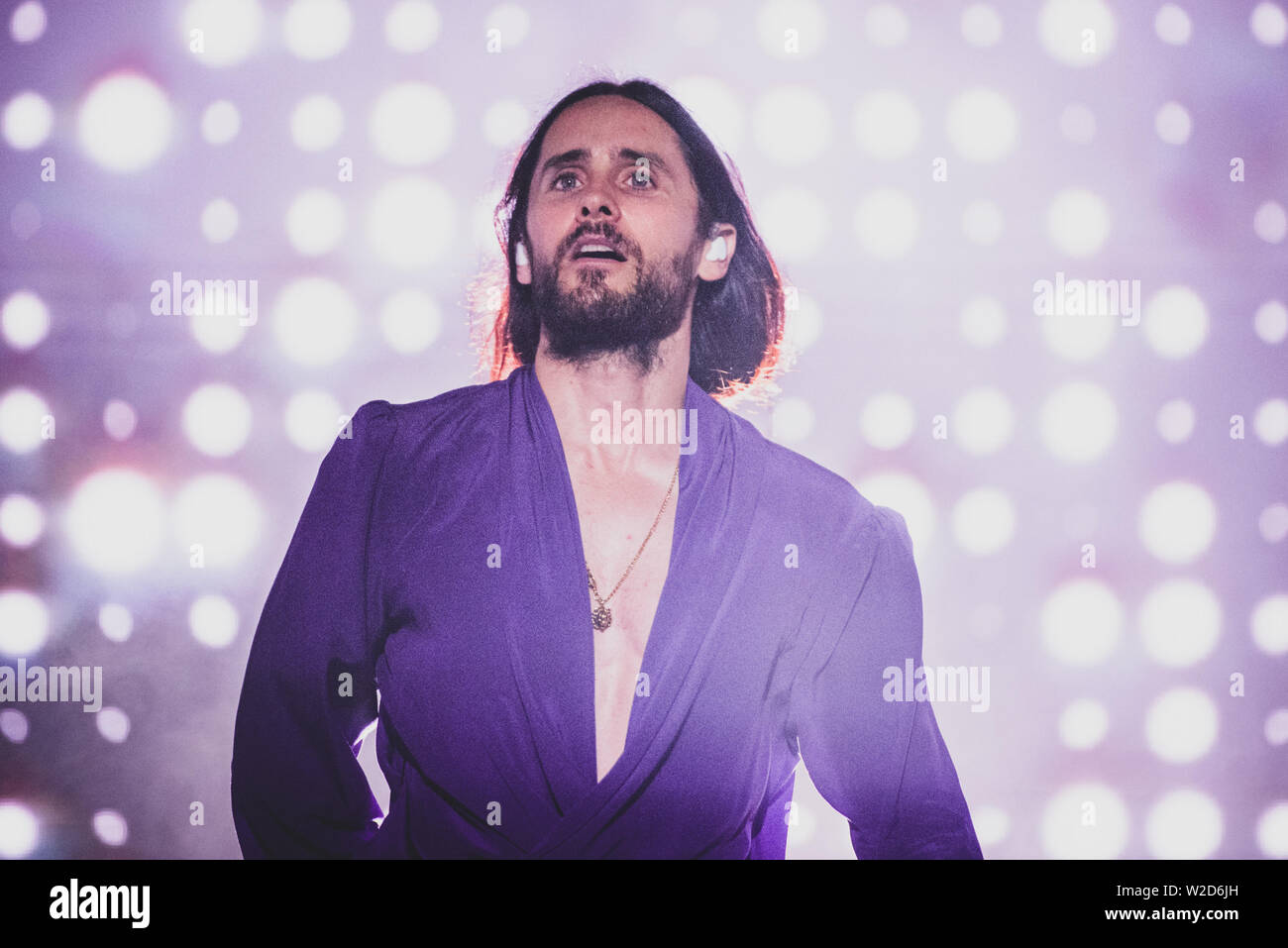 Jared Leto, singer and founder of the American pop/rock band Thirty ...