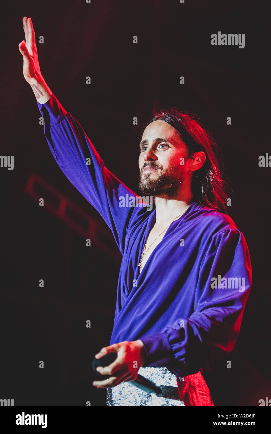 Jared Leto, singer and founder of the American pop/rock band Thirty ...