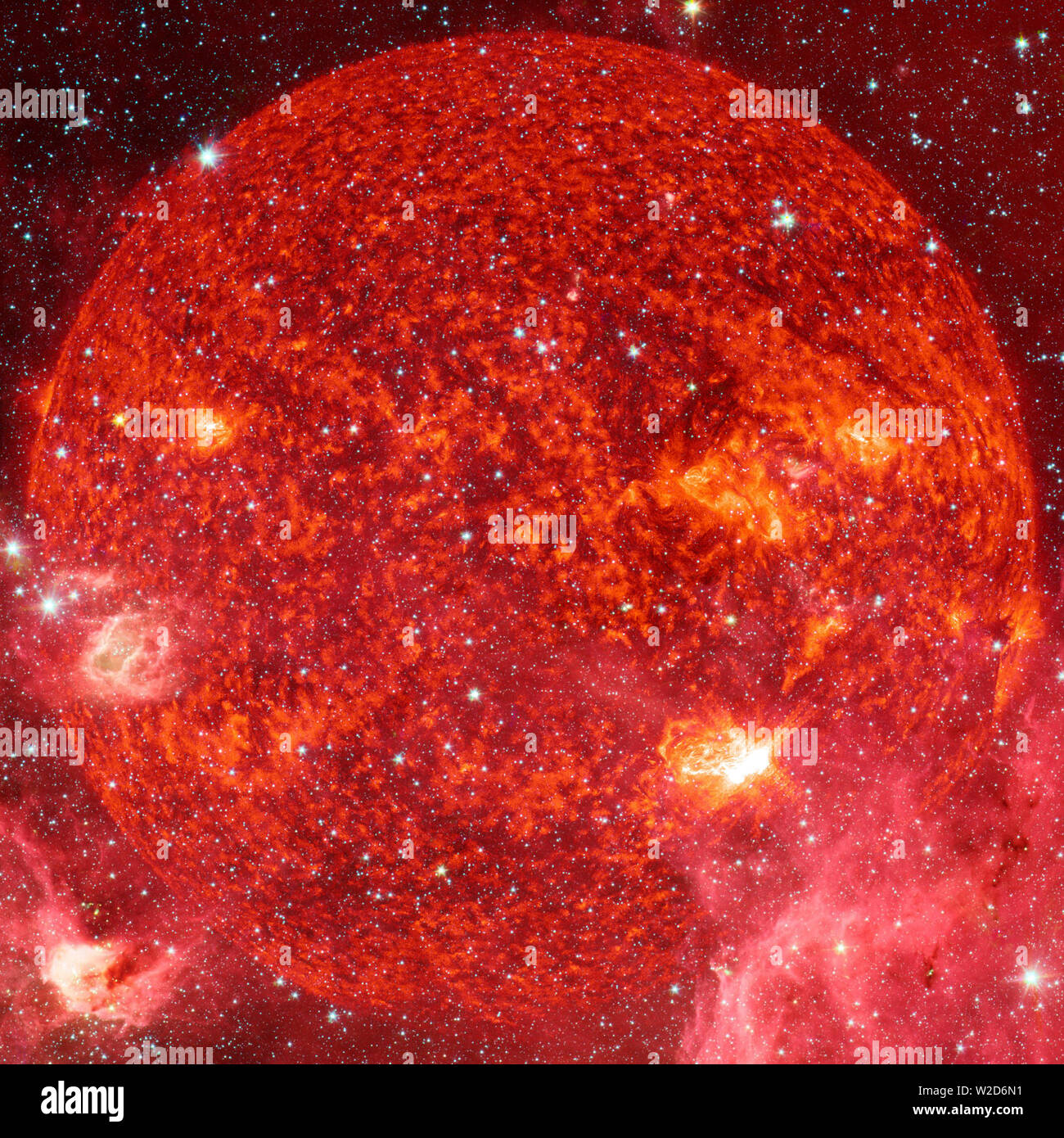 Extremely hot star. Liquid plasma. Cosmic art. Elements of this image ...