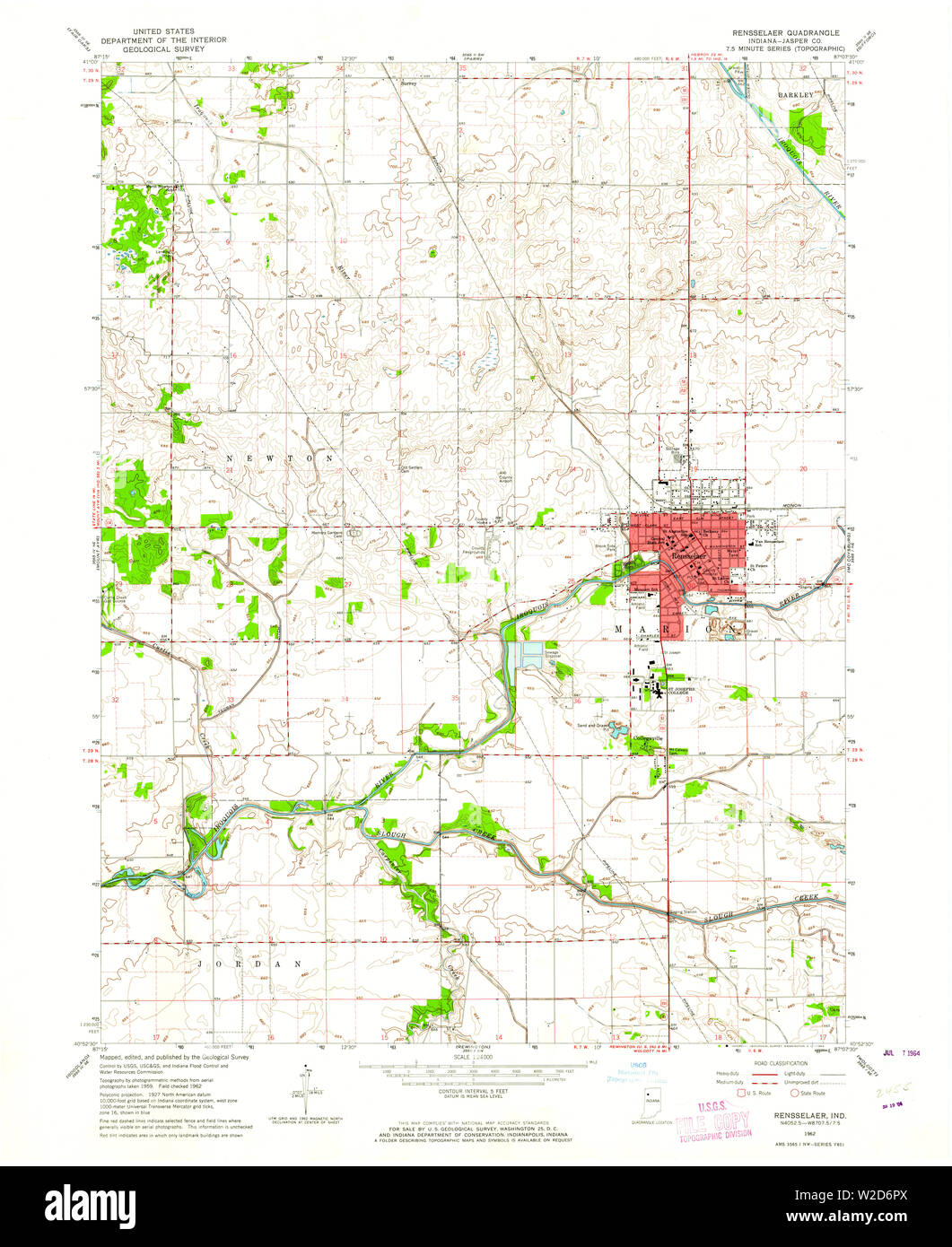 Rensselaer indiana map Cut Out Stock Images & Pictures - Alamy