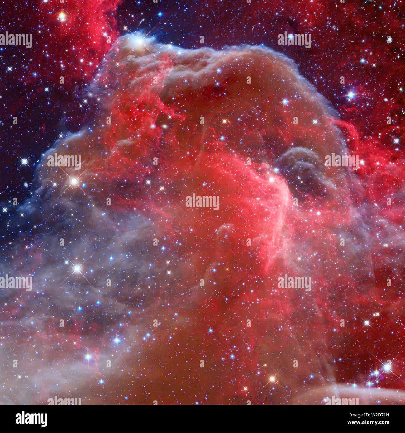 Nebula, starfield, cluster of stars in outer space. Beauty of endless ...