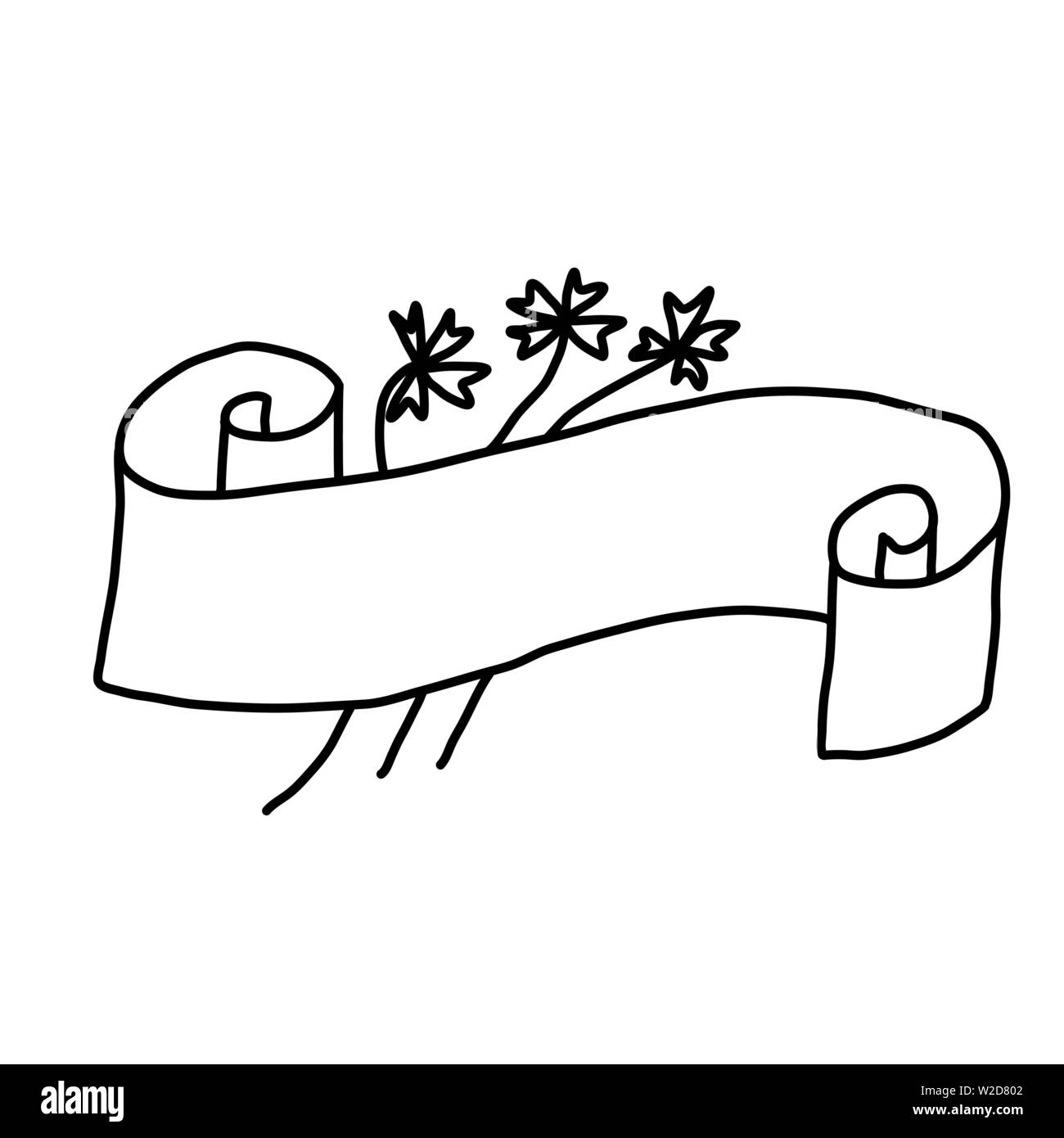 Banner with sketching Black and White Stock Photos & Images - Alamy