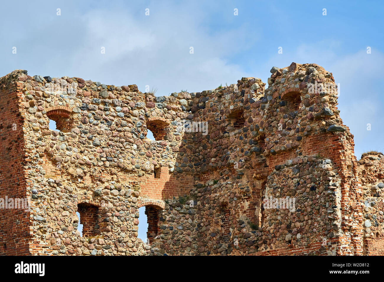 Ludza Castle was a medieval castle built in Gothic style located next ...
