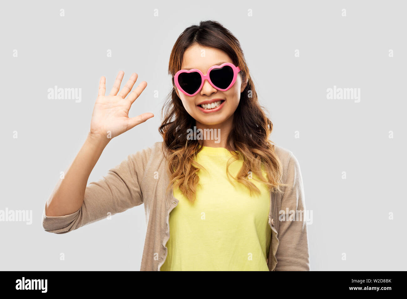 Waving heart hi-res stock photography and images - Alamy