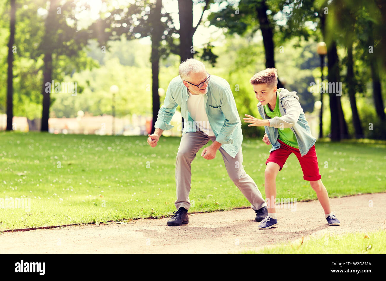 Old young person running racing hi-res stock photography and images - Alamy