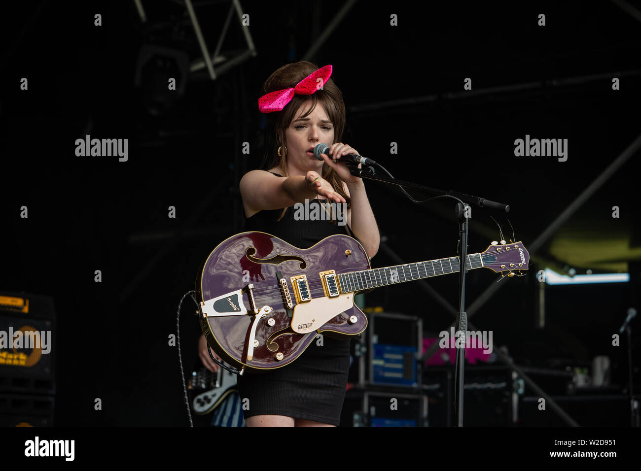 Emily Capell performs live at the 2019 Cornbury Festival, Great Tew ...