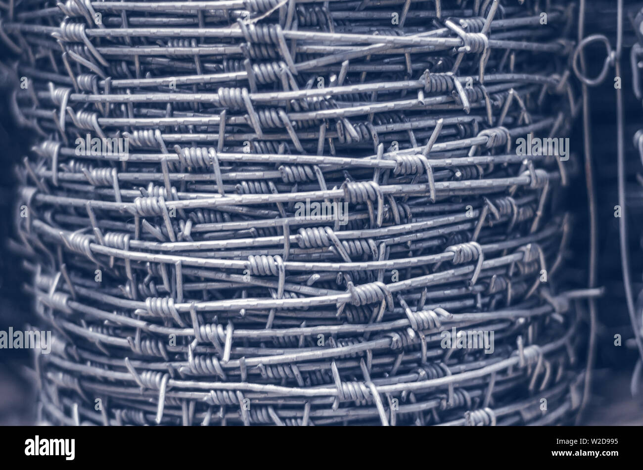 Wire wound fence hi-res stock photography and images - Alamy