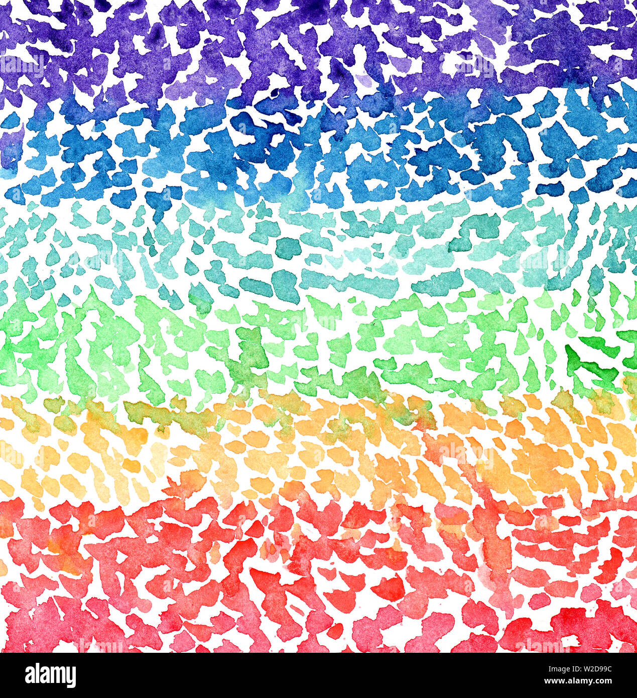 Rainbow watercolor texture. Color paint stains.Hand drawn Stock Photo ...