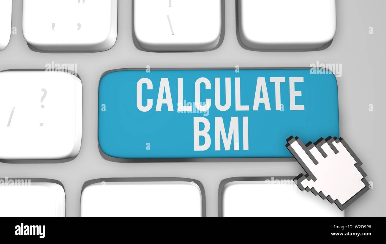 Calculate BMI Key concept. 3D render illustration Stock Photo - Alamy