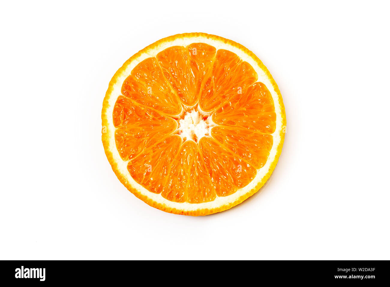 Top view slice orange Cut Out Stock Images & Pictures - Alamy