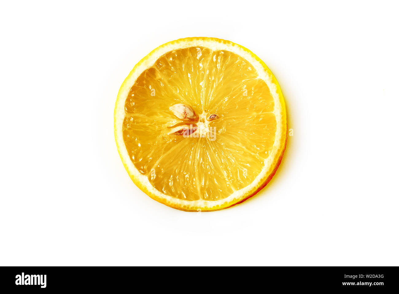 Macro shot slice lemon Cut Out Stock Images & Pictures - Alamy