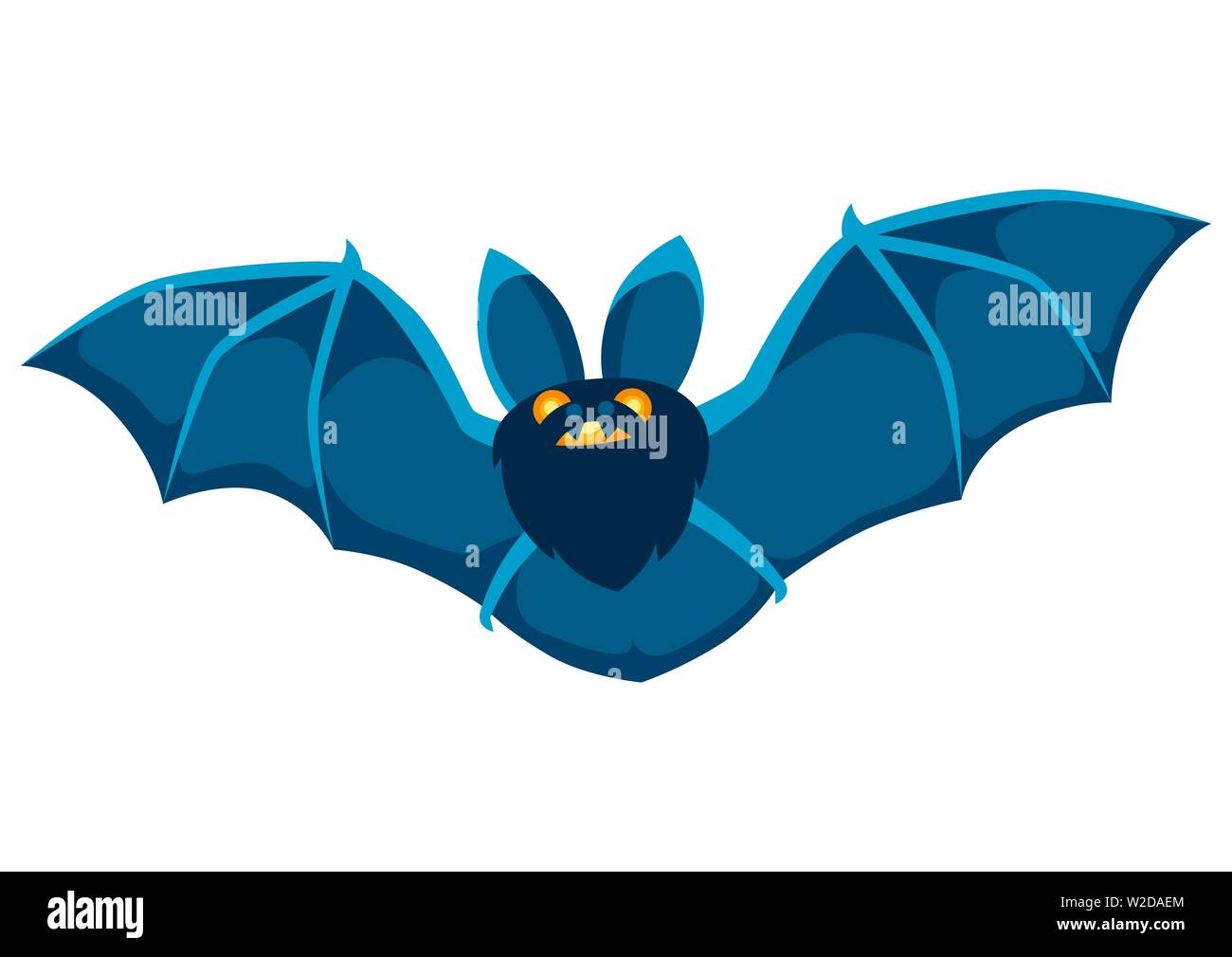 Happy halloween illustration of angry vampire Stock Vector Image & Art ...