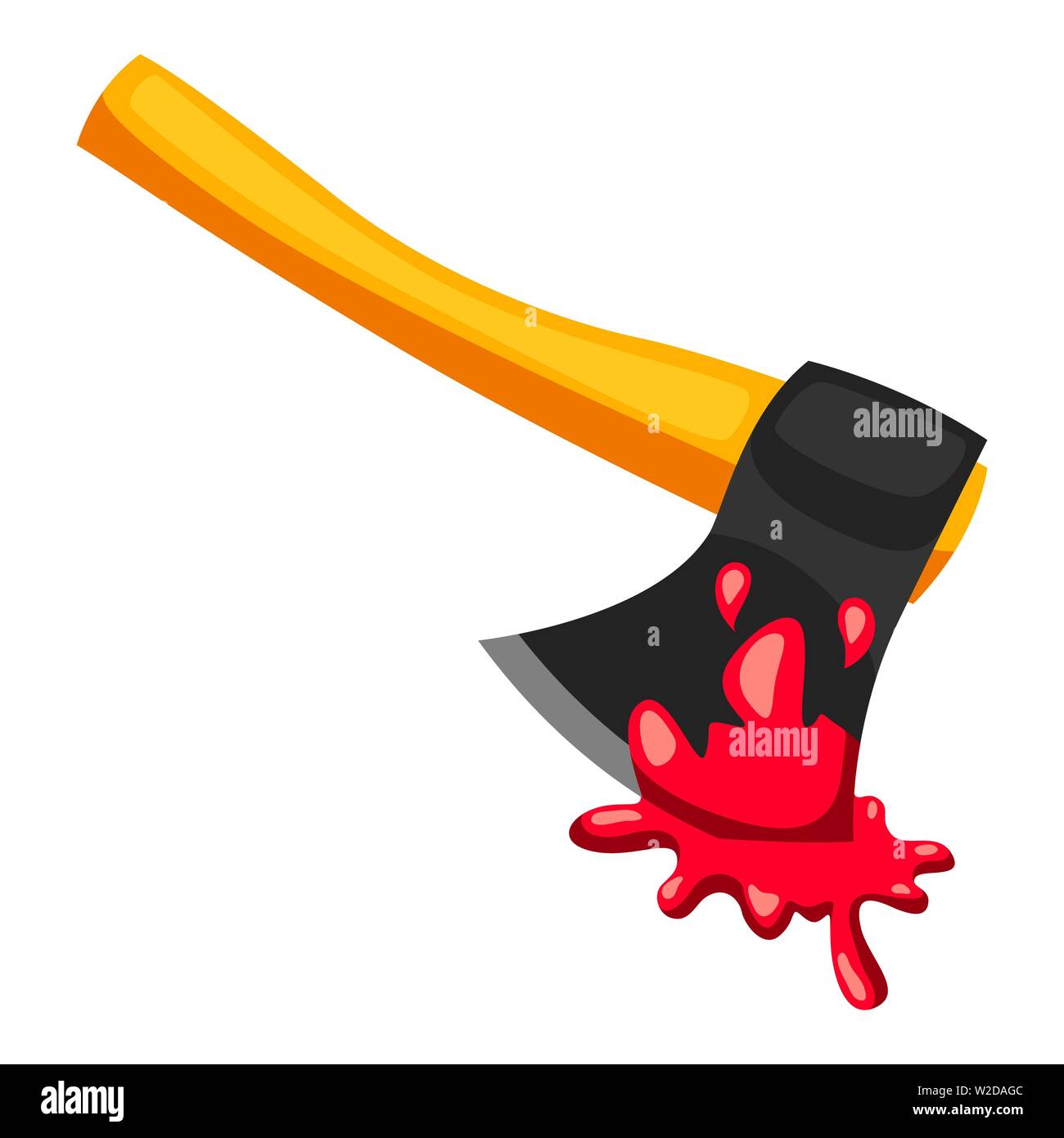 Bloody cartoon axe Stock Vector Images - Alamy