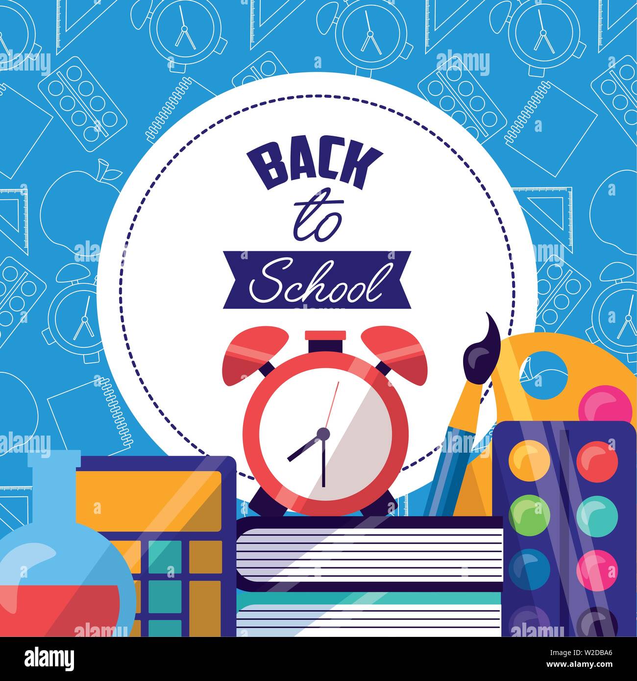 Welcome back school math class Stock Vector Images - Alamy