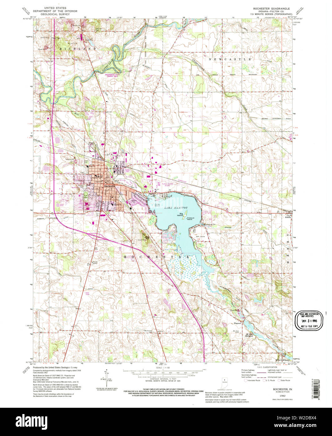 Rochester Indiana Map High Resolution Stock Photography and Images - Alamy