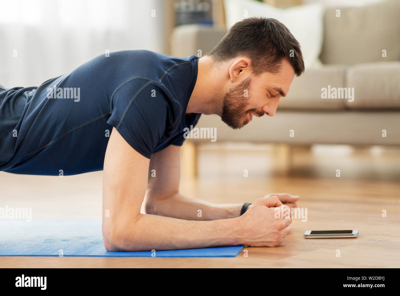 Man home plank hi-res stock photography and images - Alamy