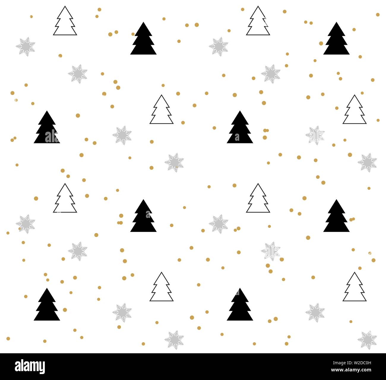 Black white pattern christmas Cut Out Stock Images & Pictures - Alamy