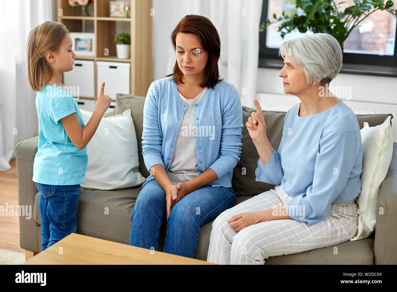 Adult daughter and elderly mother argue hi-res stock photography and ...