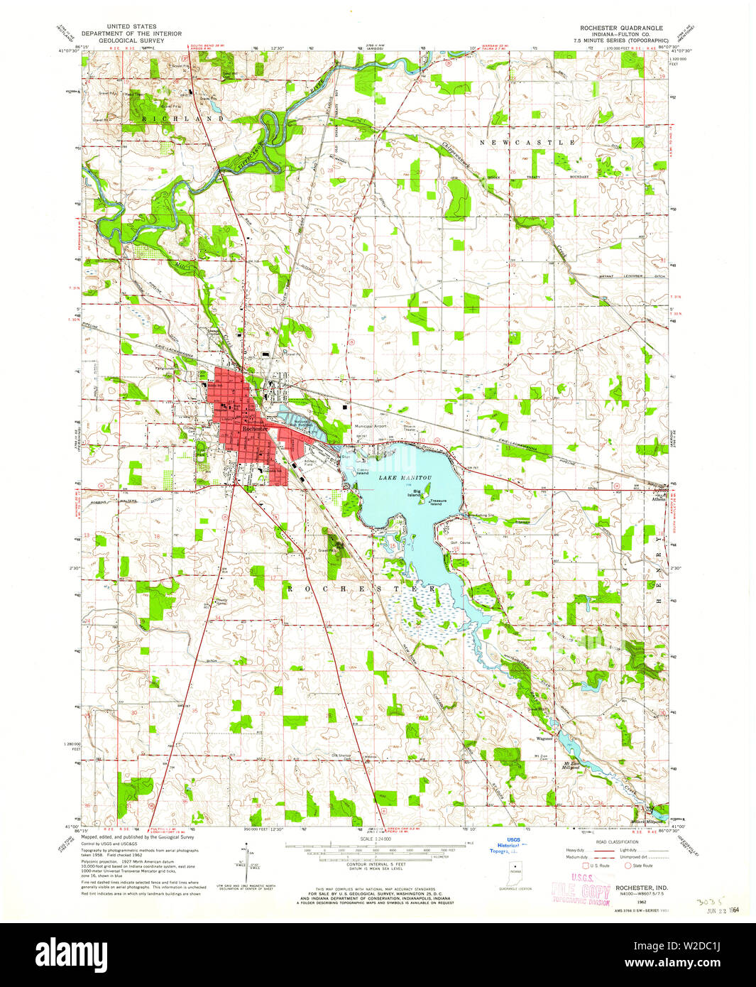 Rochester indiana map hi-res stock photography and images - Alamy