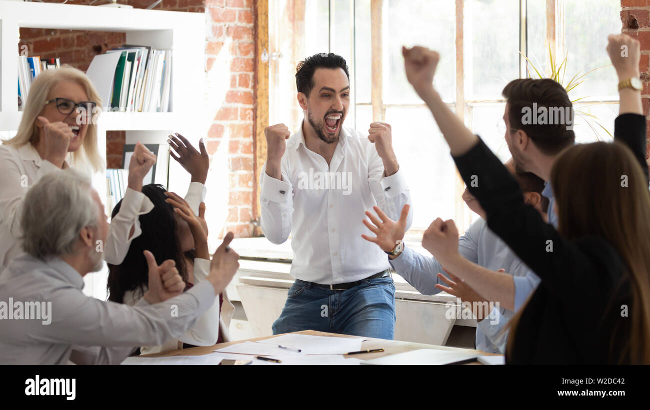 Team spirit winners hi-res stock photography and images - Alamy