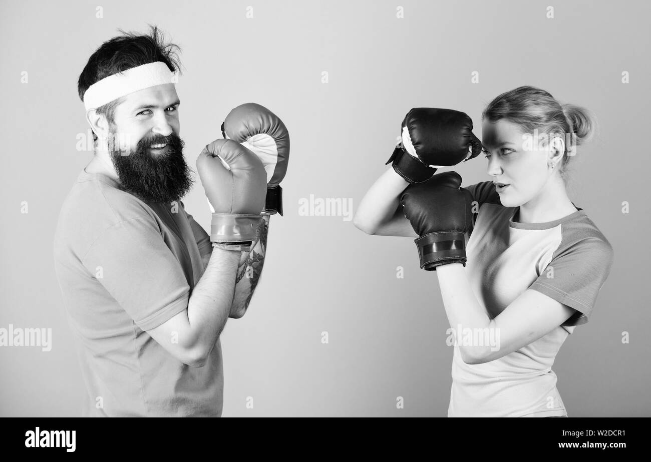 Couple boxing gloves Black and White Stock Photos & Images - Alamy