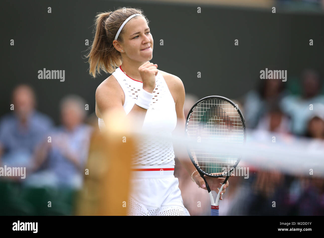Karolina Muchova during her round of 16 match against Karolina Pliskova ...