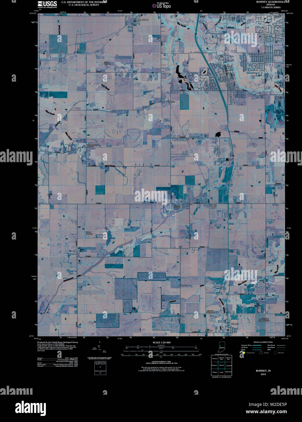 Romney indiana map hi-res stock photography and images - Alamy