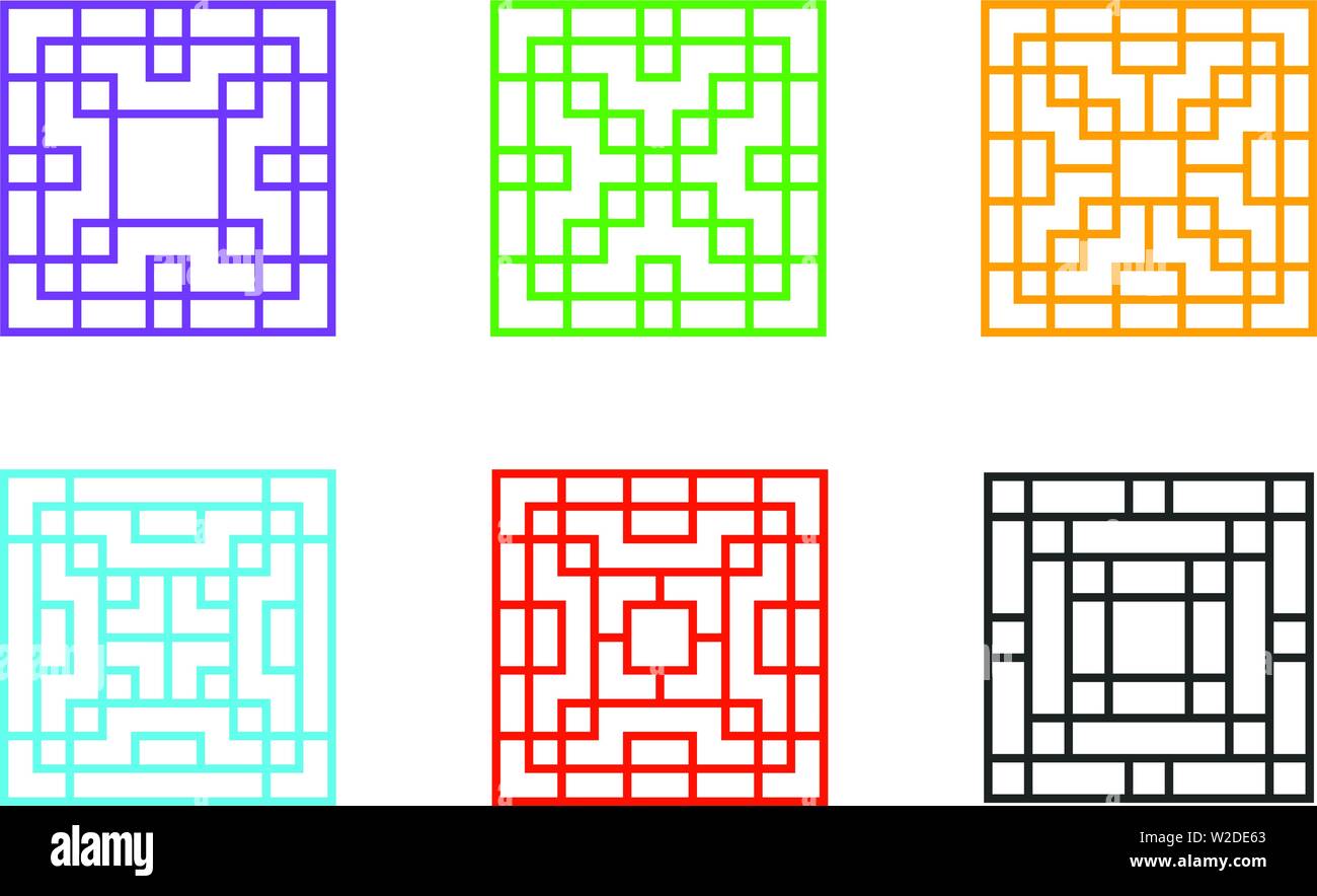 Chinese Style Window Frame Stock Photos & Chinese Style Window Frame ...