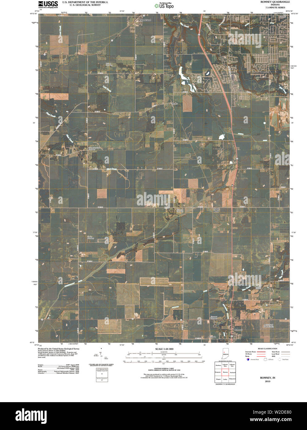 Romney indiana map hi-res stock photography and images - Alamy