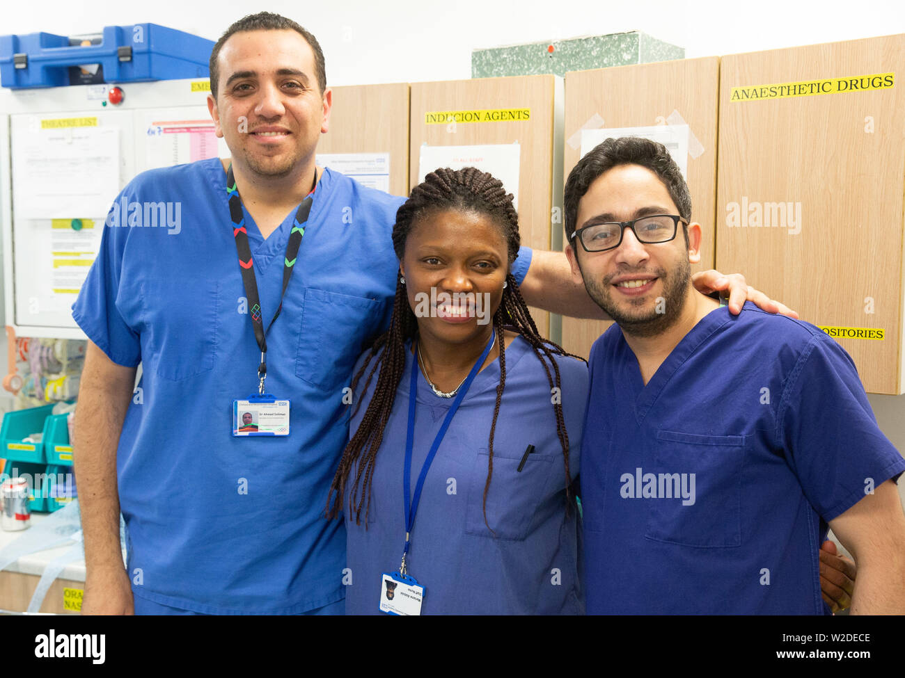 Three nurses pose for a photo High Resolution Stock Photography and ...