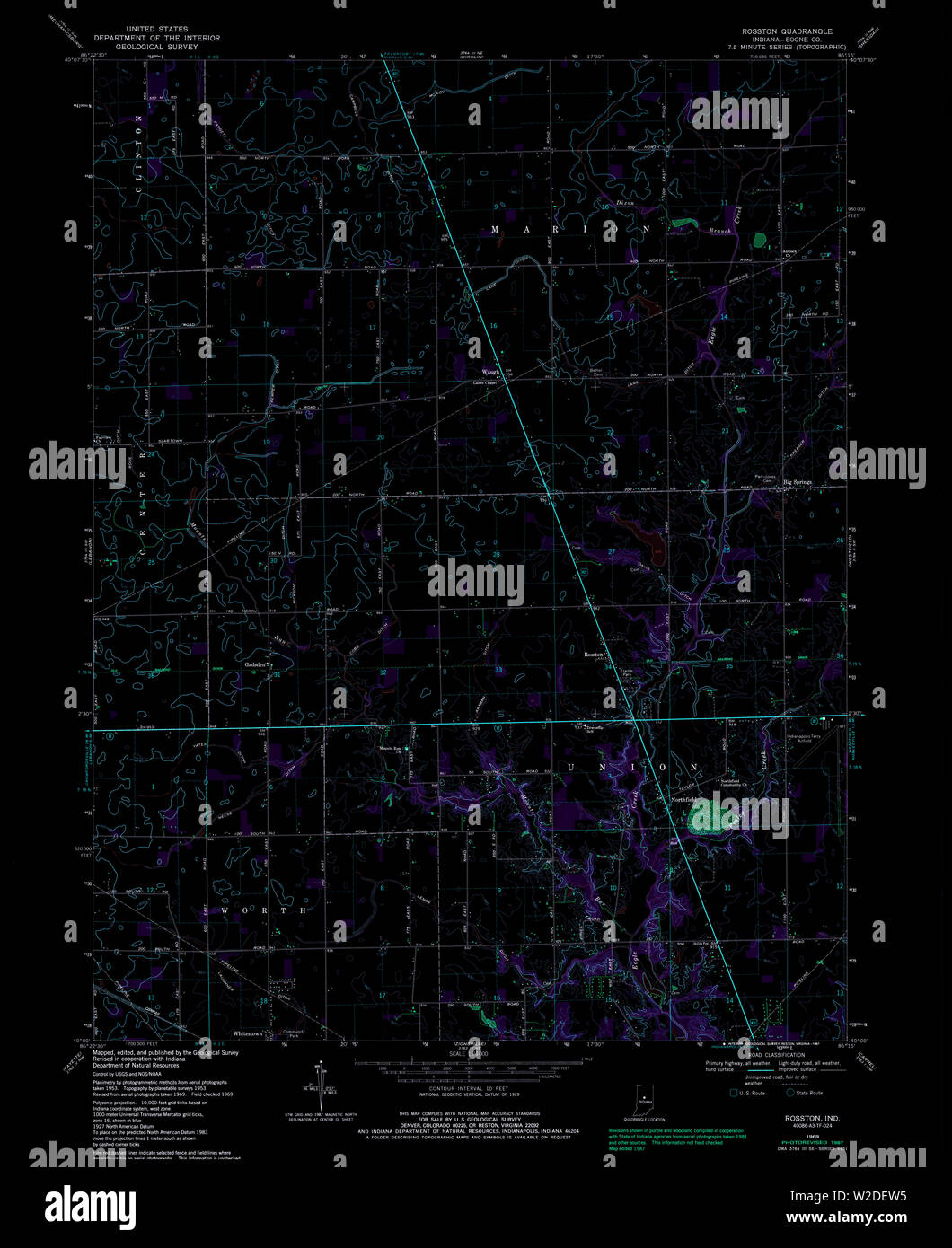 Map of rosston hi-res stock photography and images - Alamy