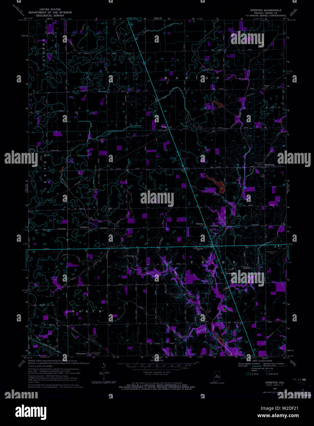 Map of rosston hi-res stock photography and images - Alamy