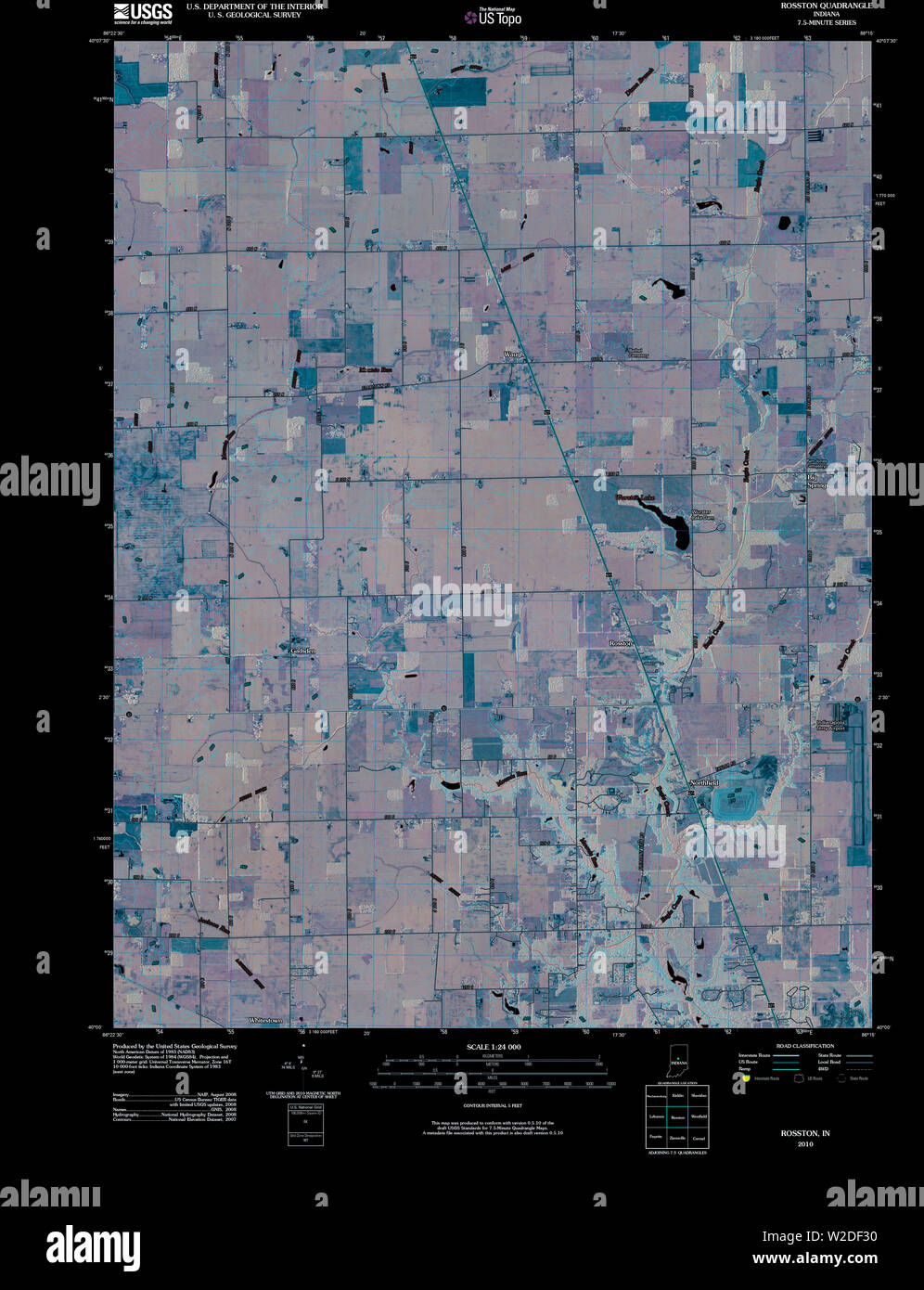 Map of rosston hi-res stock photography and images - Alamy