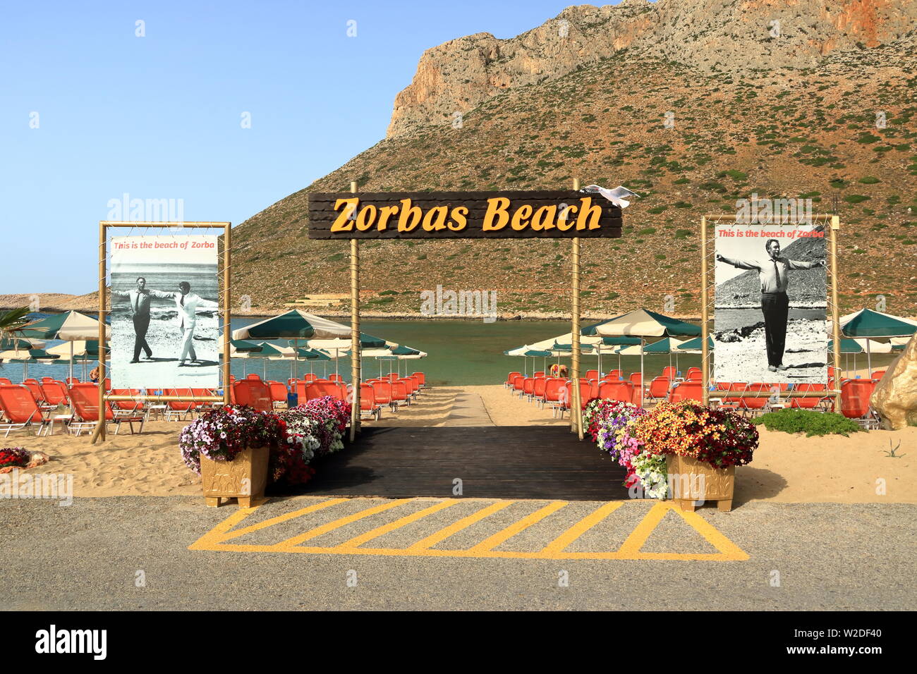 Stavros, Crete island / Greece - May 27 2019: Photo from the famous ...