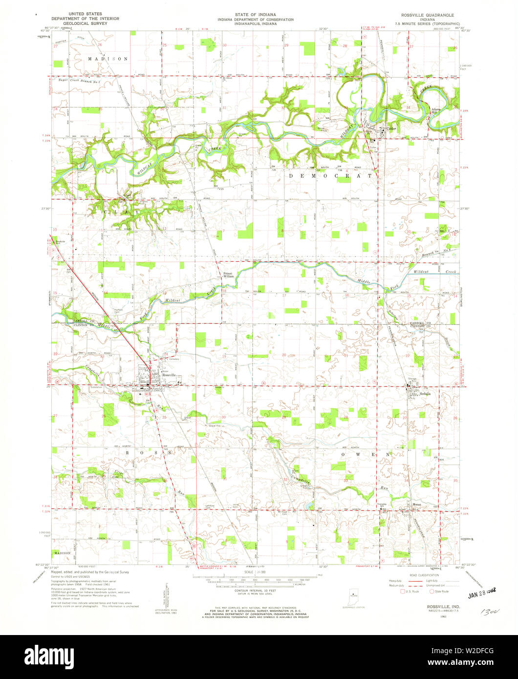 Map of rossville hi-res stock photography and images - Alamy