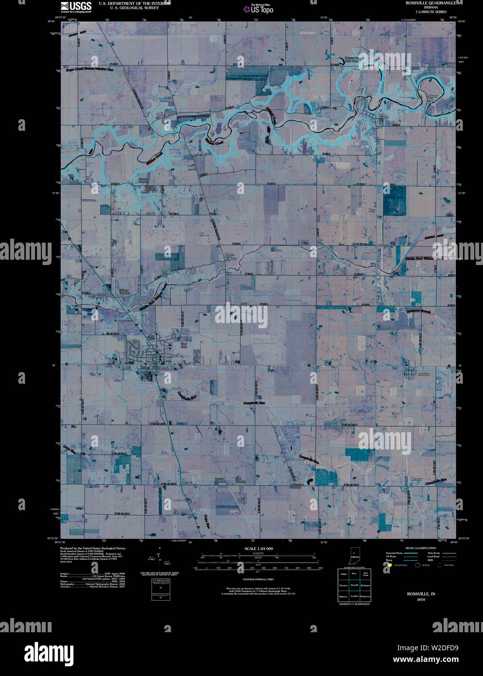 Map of rossville hi-res stock photography and images - Alamy