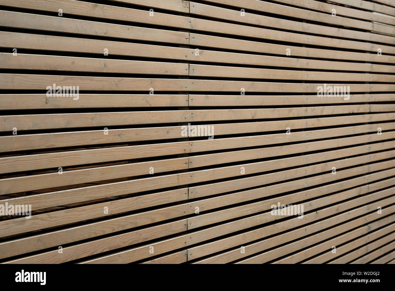 Modern wooden strip wood panel / screen Stock Photo - Alamy