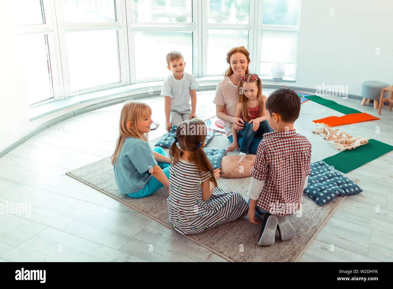 Children comfort each other hi-res stock photography and images - Alamy
