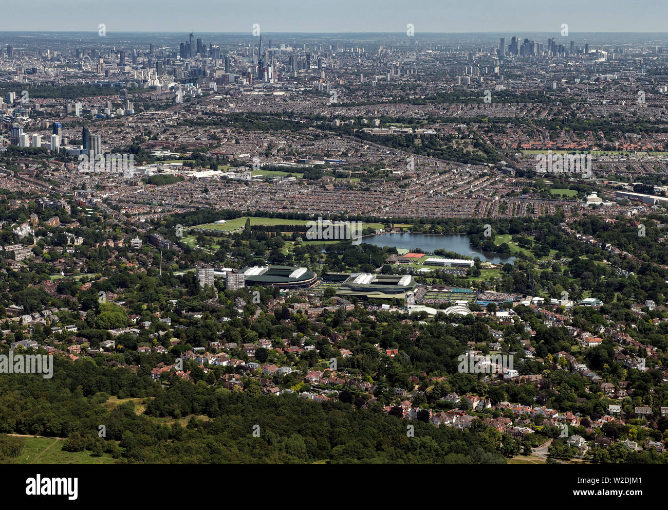 Aerial view from a helicopter taken on Thursday July 4th of the ...