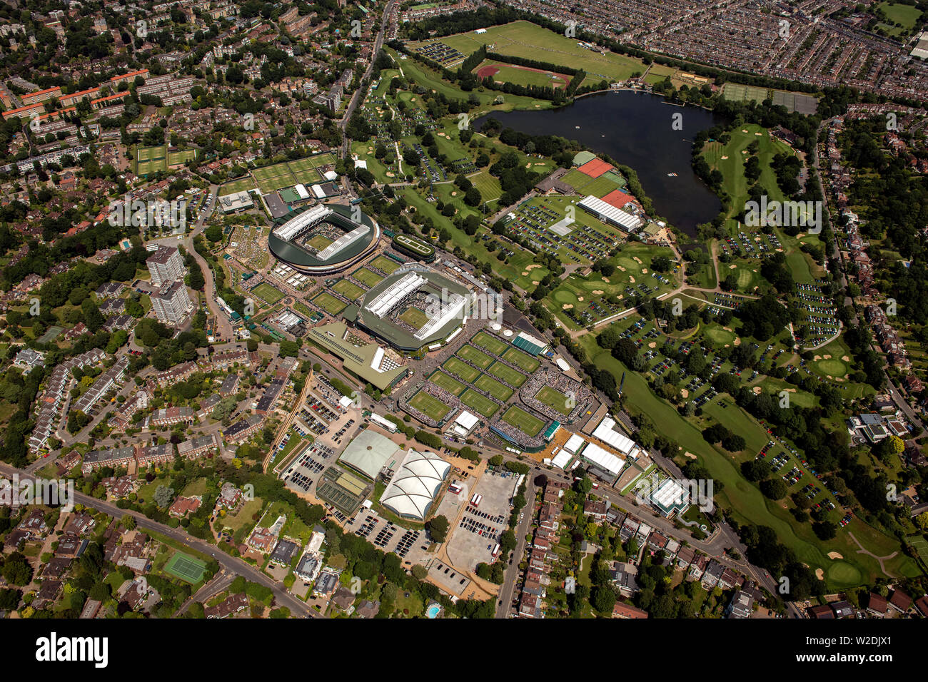 Aerial view from a helicopter taken on Thursday July 4th of the ...