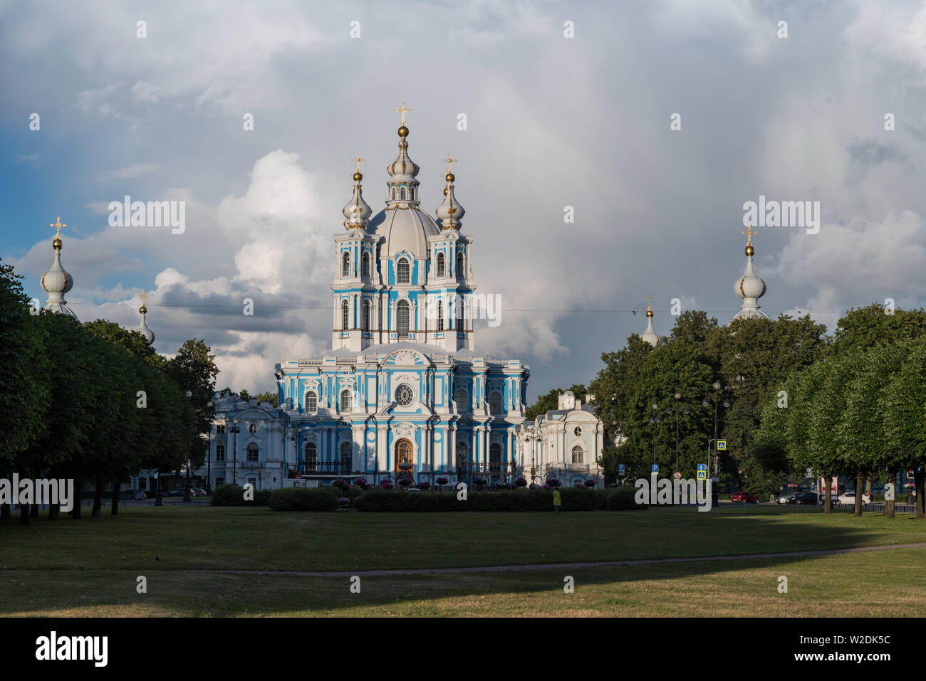 Smolny cathedral (Smolny Convent), St. Petersburg, Russia Stock Photo ...