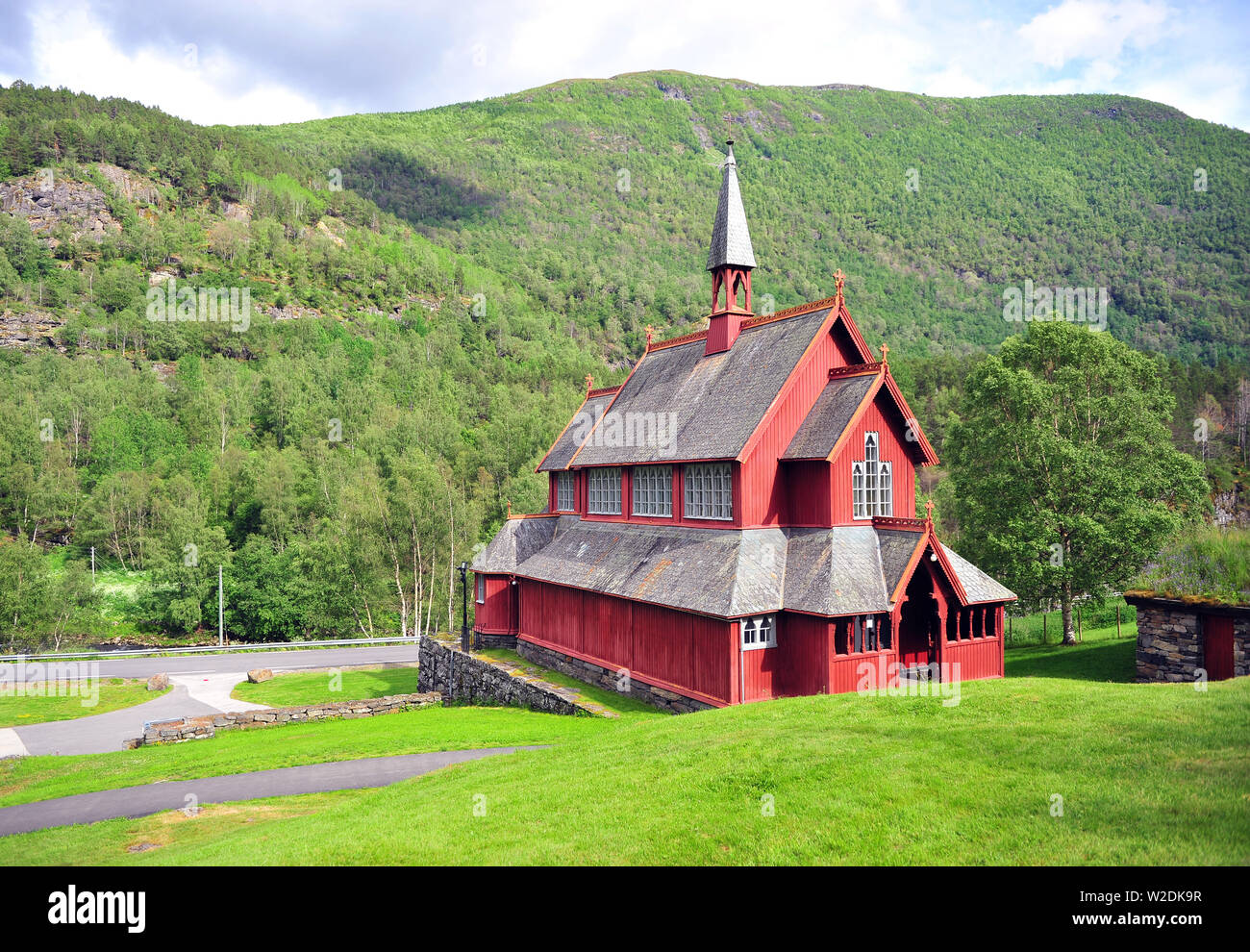 Museum at Borgund stave church in Norway Stock Photo - Alamy
