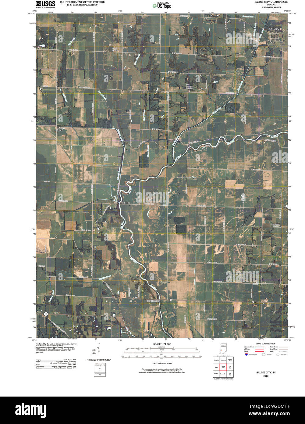 Map of saline Cut Out Stock Images & Pictures - Alamy