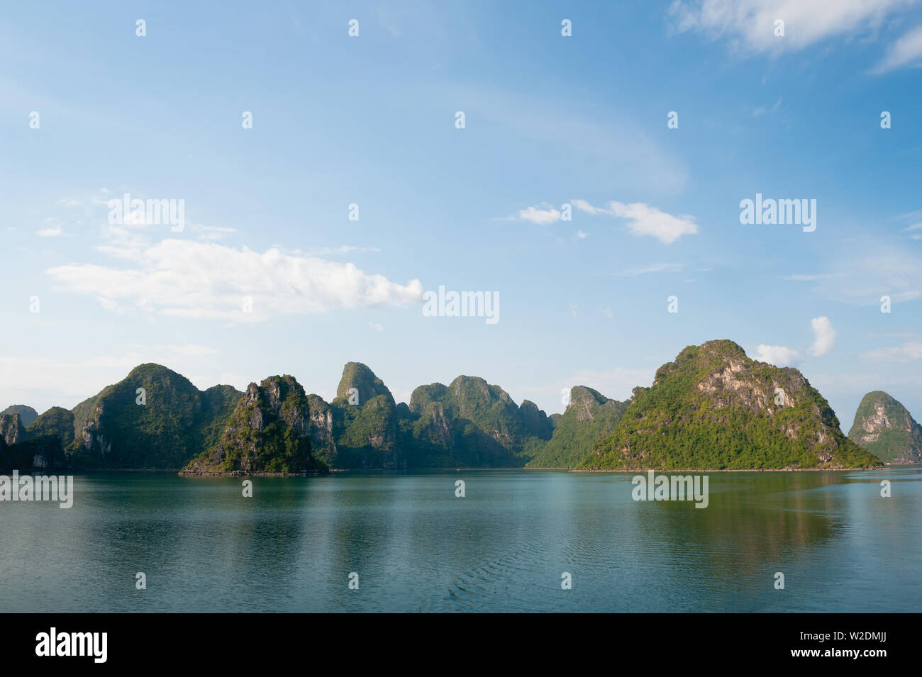Halong bay blue sky view Stock Photo - Alamy