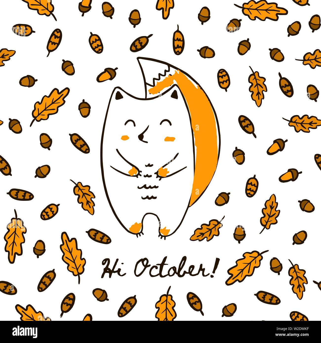 Squirrel and texture Stock Vector Images - Alamy