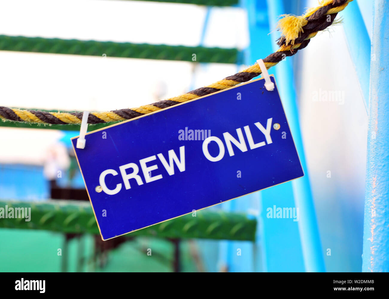 Crew only sign hi-res stock photography and images - Alamy
