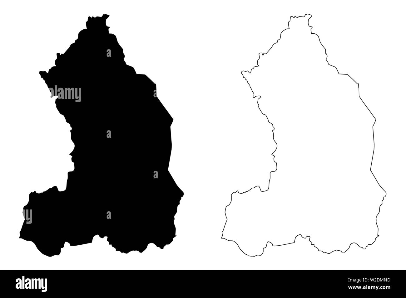 Eastern Province (Republic of Rwanda, Provinces of Rwanda) map vector ...