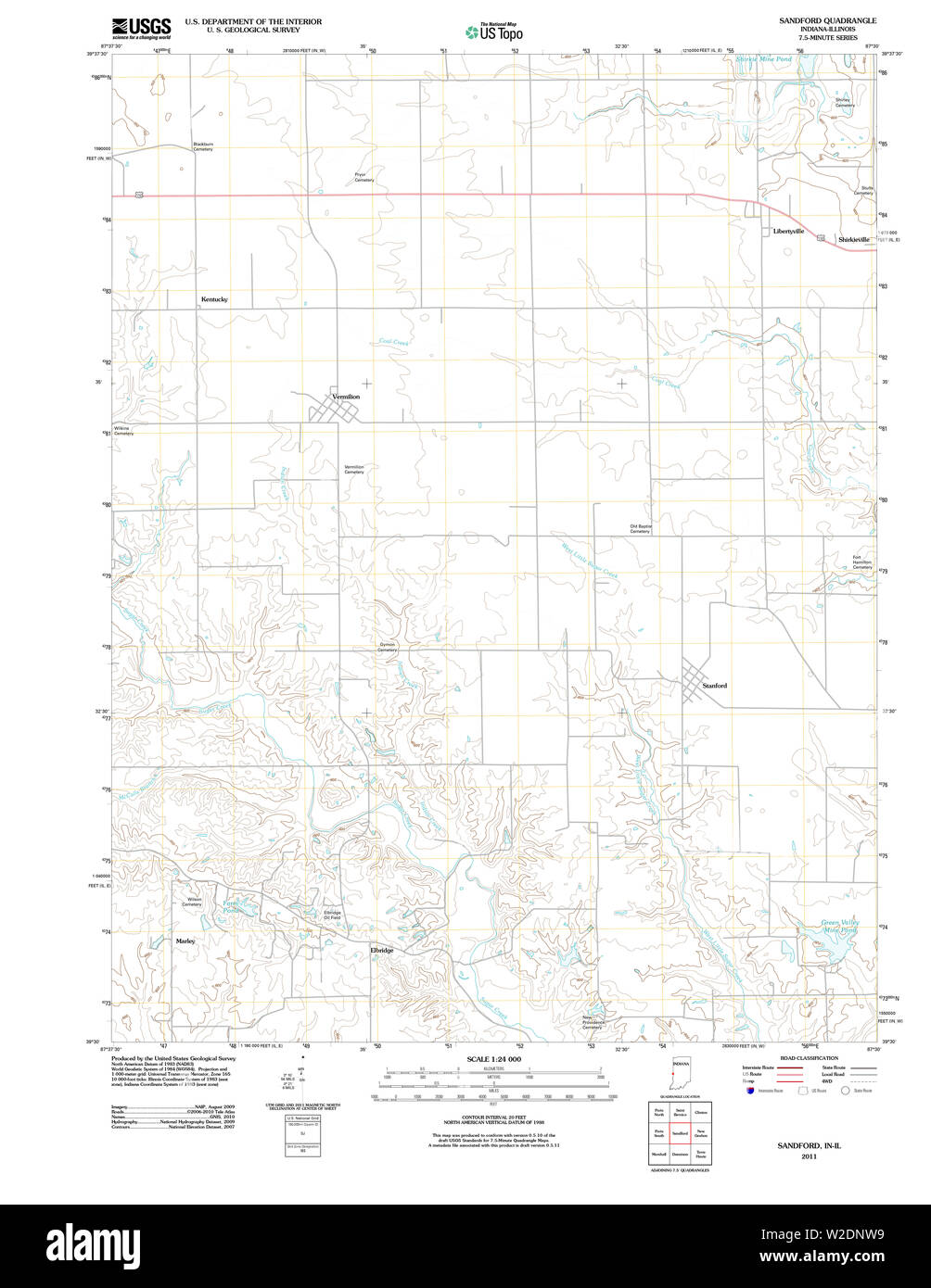 Indiana historical map Cut Out Stock Images & Pictures - Alamy