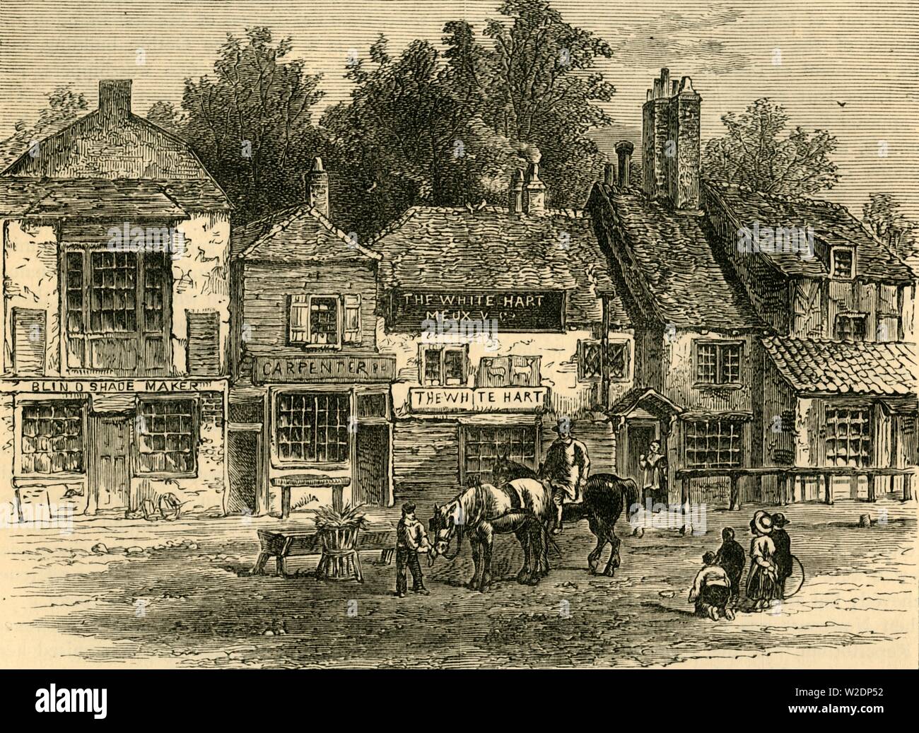 'The "White Hart", Knightsbridge, 1820', (c1876). Creator: Unknown ...