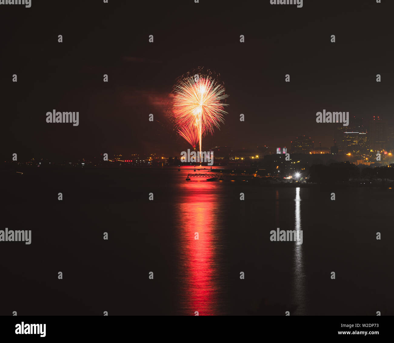 Cleveland 4th of July Fireworks Stock Photo - Alamy